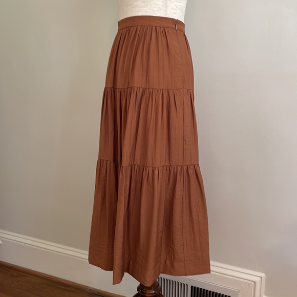Love, Bonito | Skirts | Net Love Bonito Aryca Tiered Camel Midi Skirt S ...